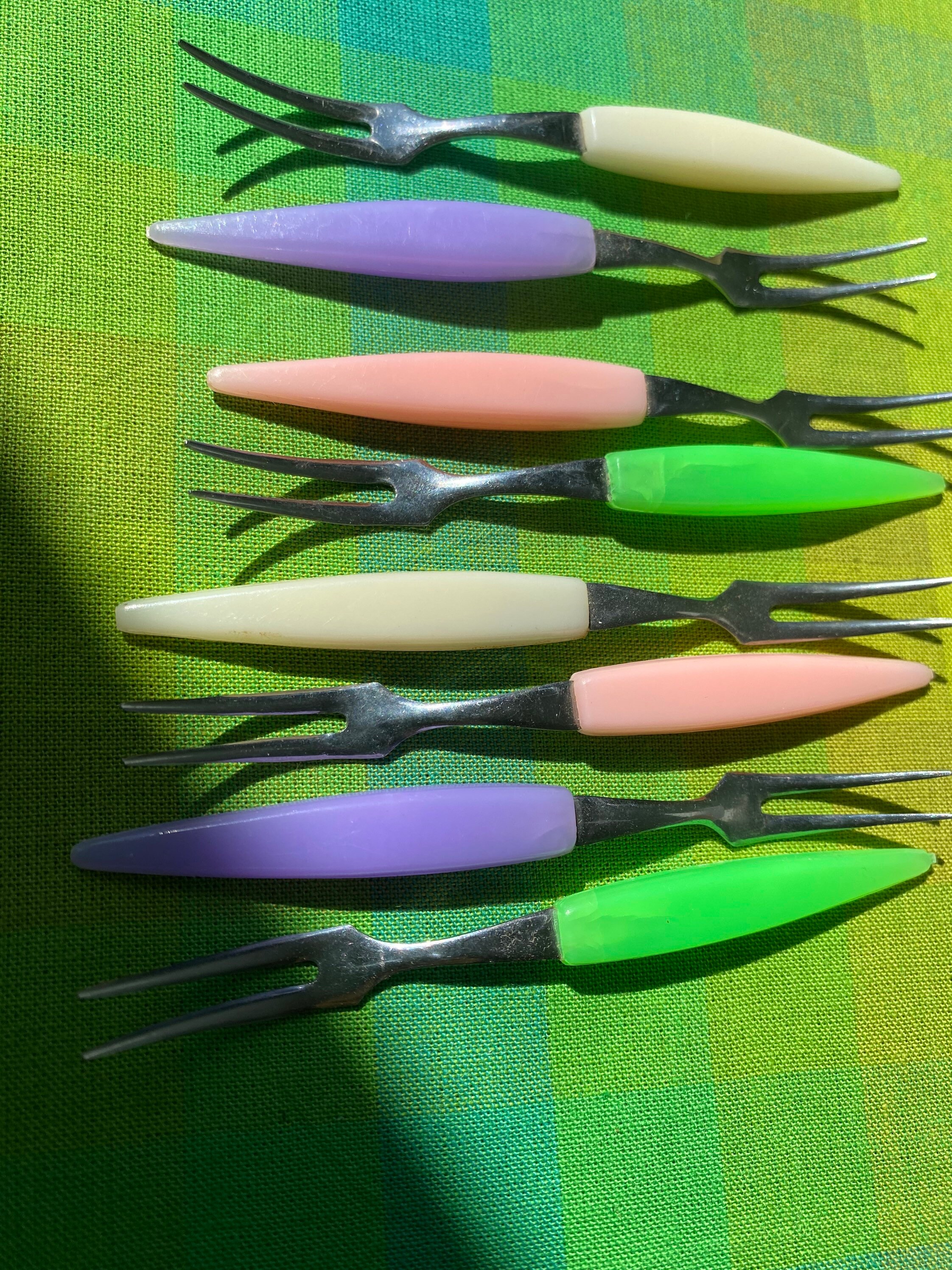 Retro 1950/60s Little Forks 12 piece stainless steel set. | Etsy