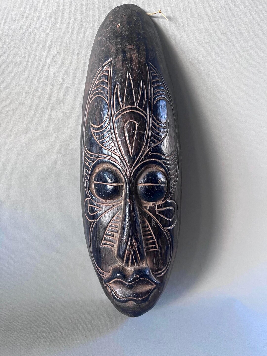 Vintage Kenyan Carved Mask.african Art Carving.ancient Effigy.primitive ...