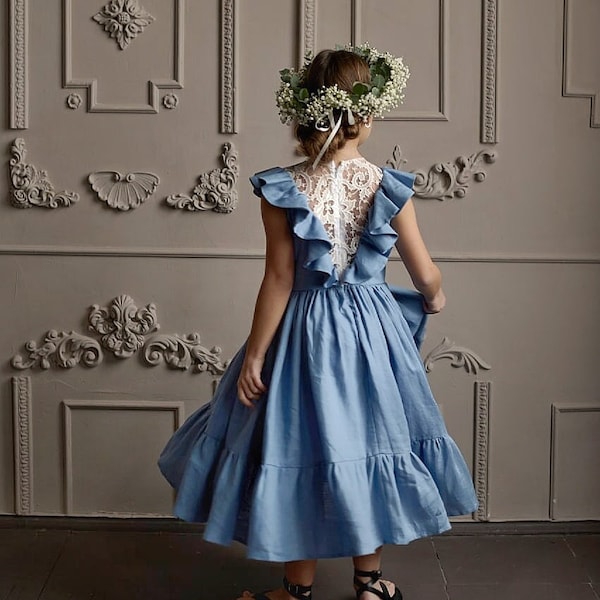 Boho Girls Dress - Etsy