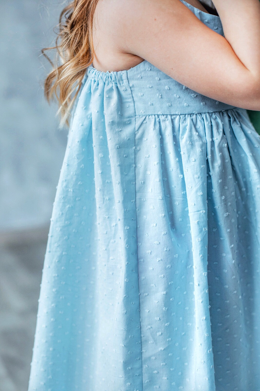 Light blue girls dress without sleeves Linen Baby Dress | Etsy