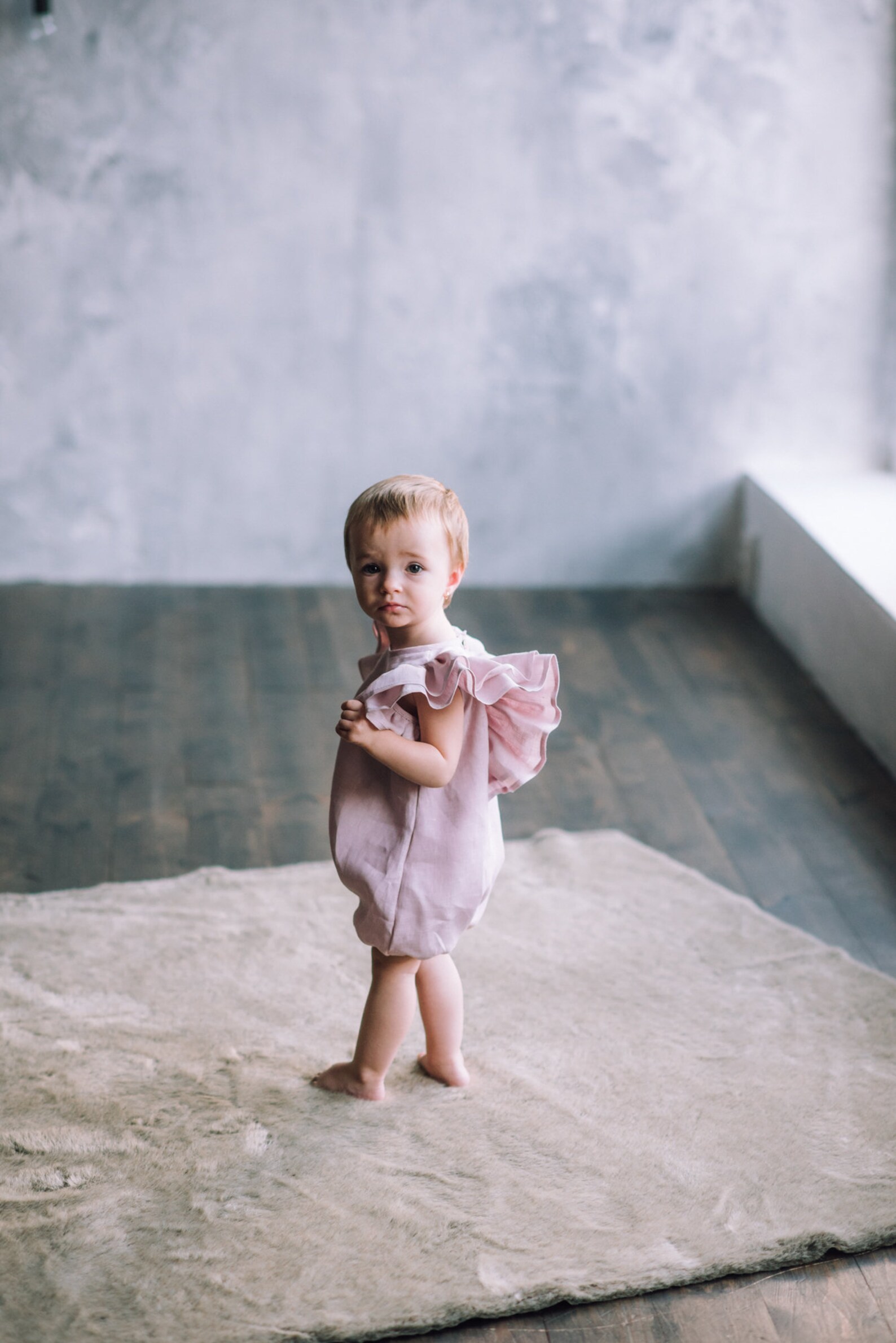 Bubble Romper Baby Girl Rompers Baby Linen Romper Christening - Etsy