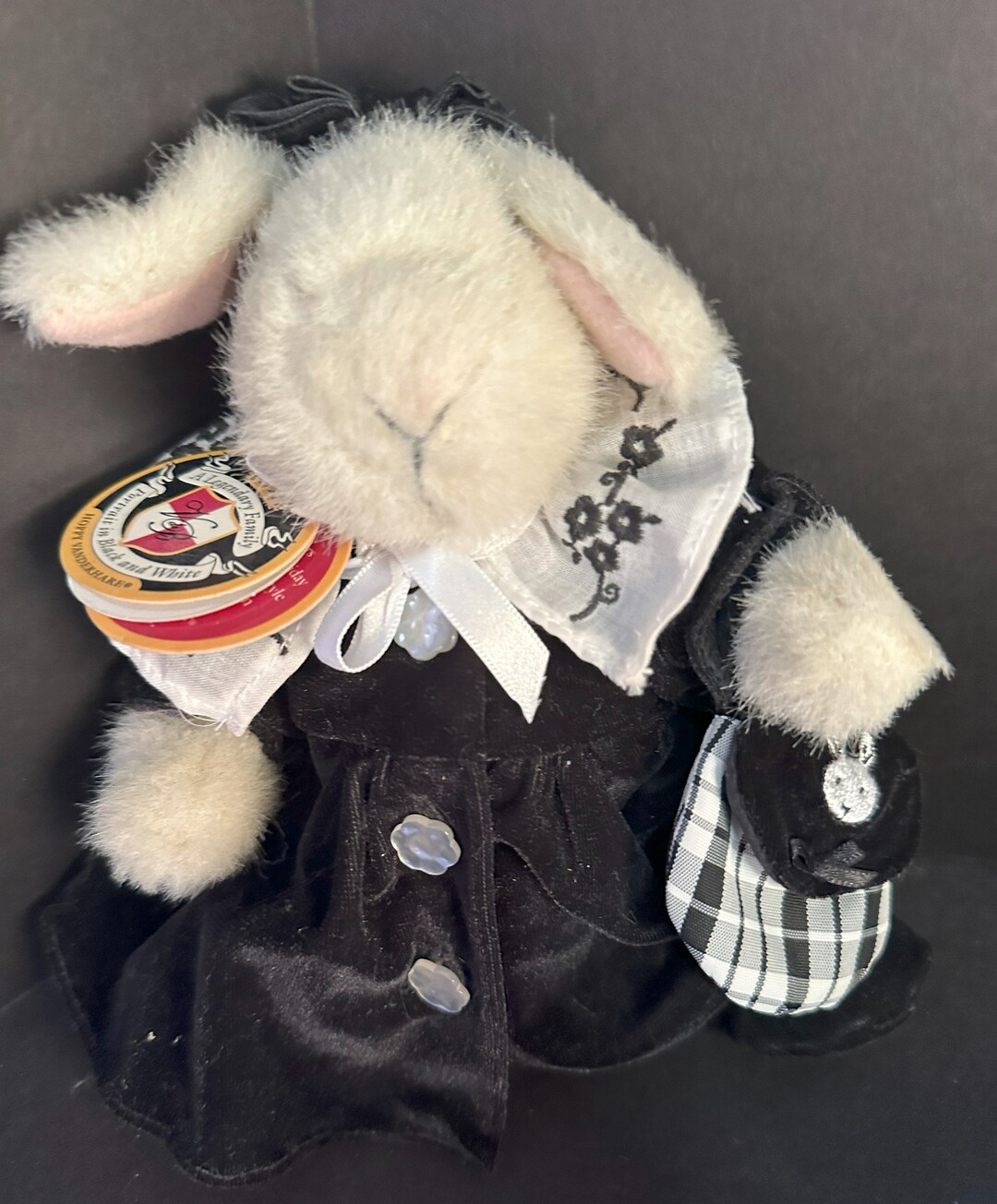 Vintage Hoppy Vanderhare Bunny Rabbit - Portrait in Black & White - Etsy