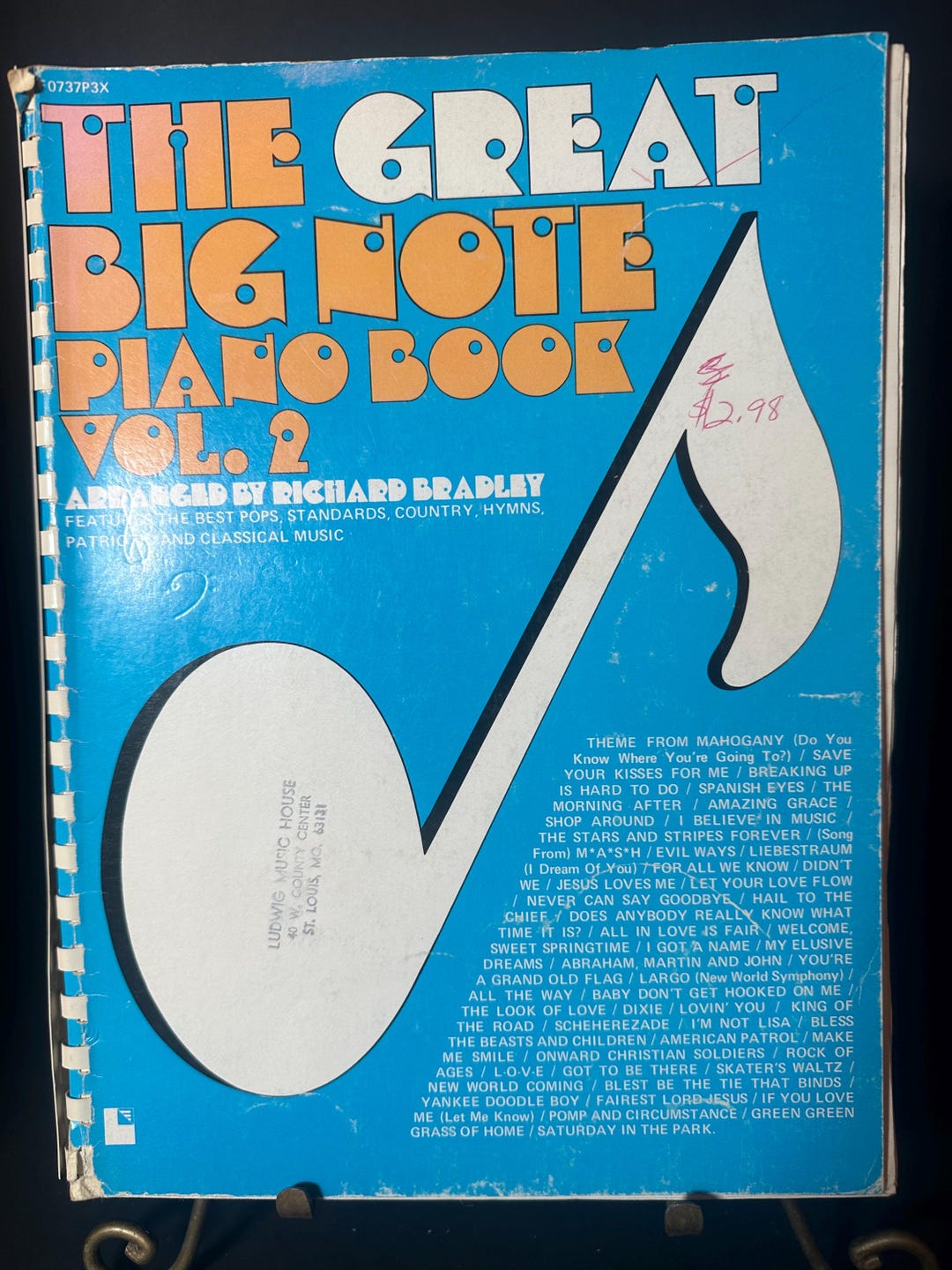 The Great Big Note Piano Book Vol. 2 Arranged by Richard Bradley - Etsy