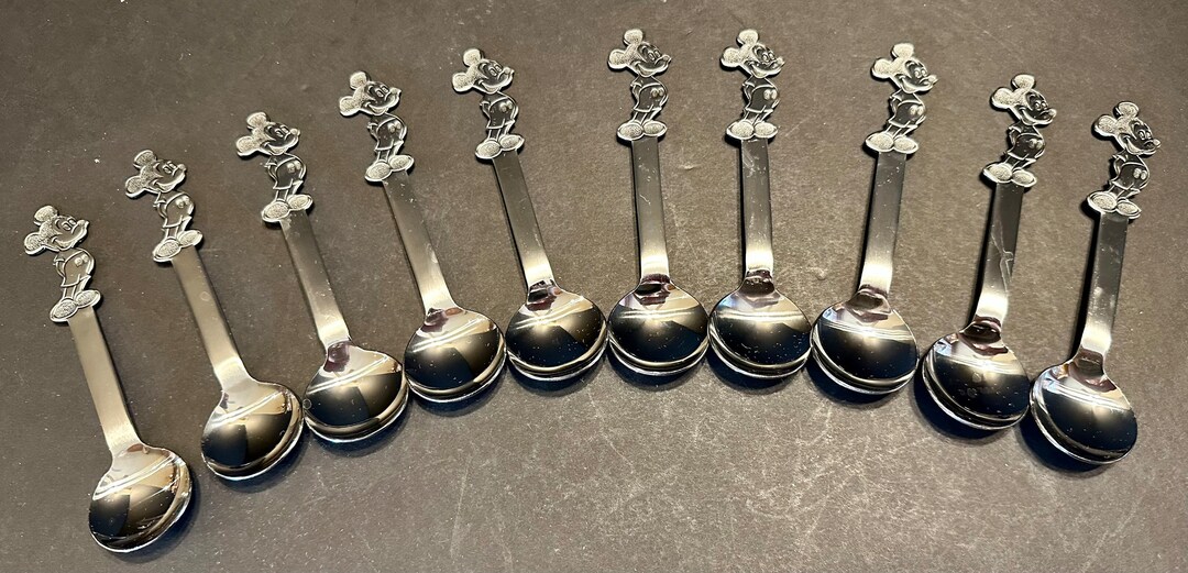 Vintage Mickey Mouse Spoon toddler by Bonny Disney 1970s - Etsy