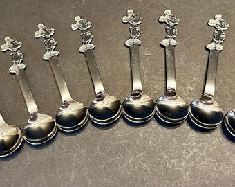 Walt Disney Mickey Mouse Stainless Steel Toddler Baby Silverware ...