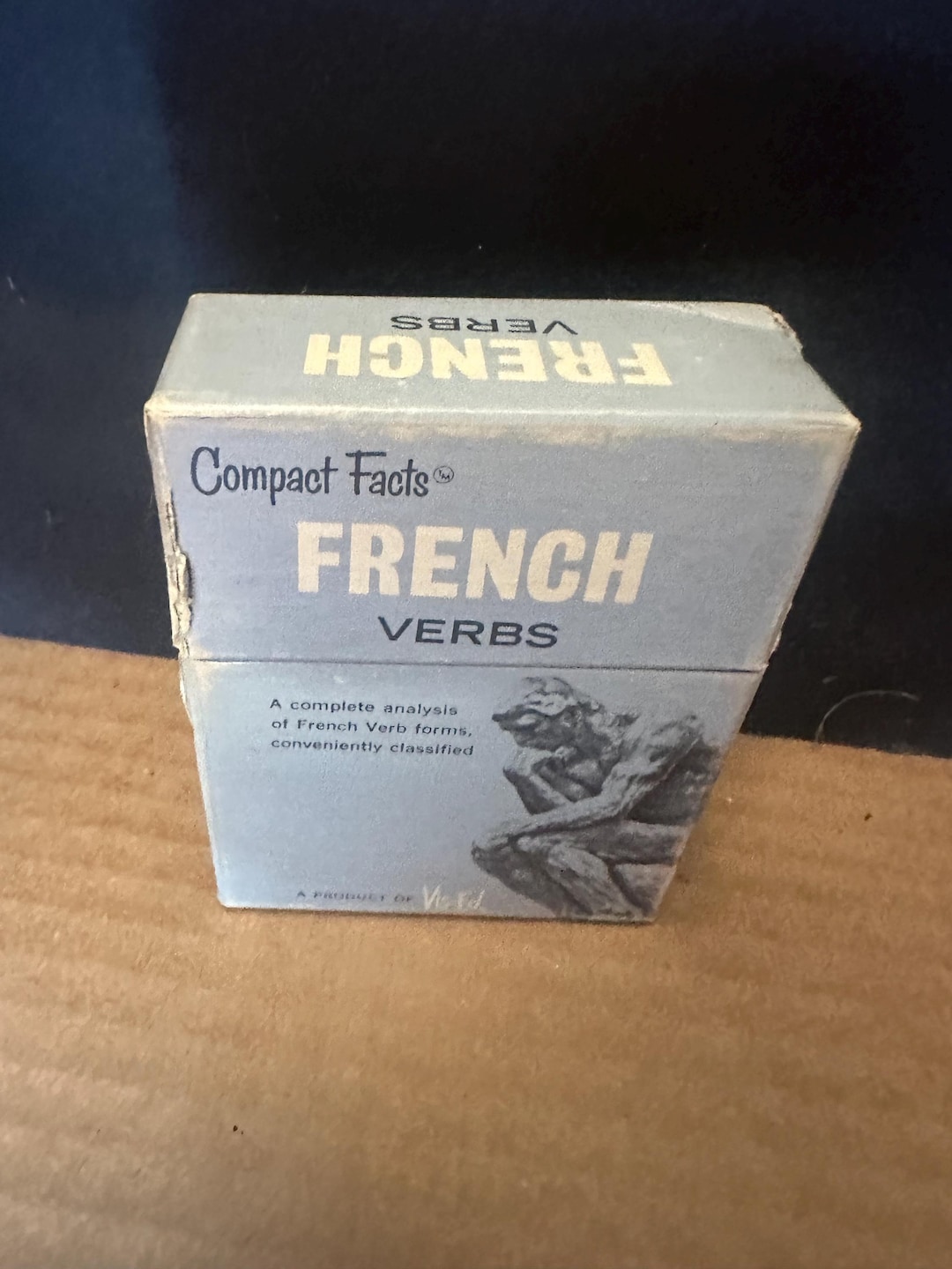 French Verbs Compact Facts Study Cards - Vintage Learning Tools - Etsy