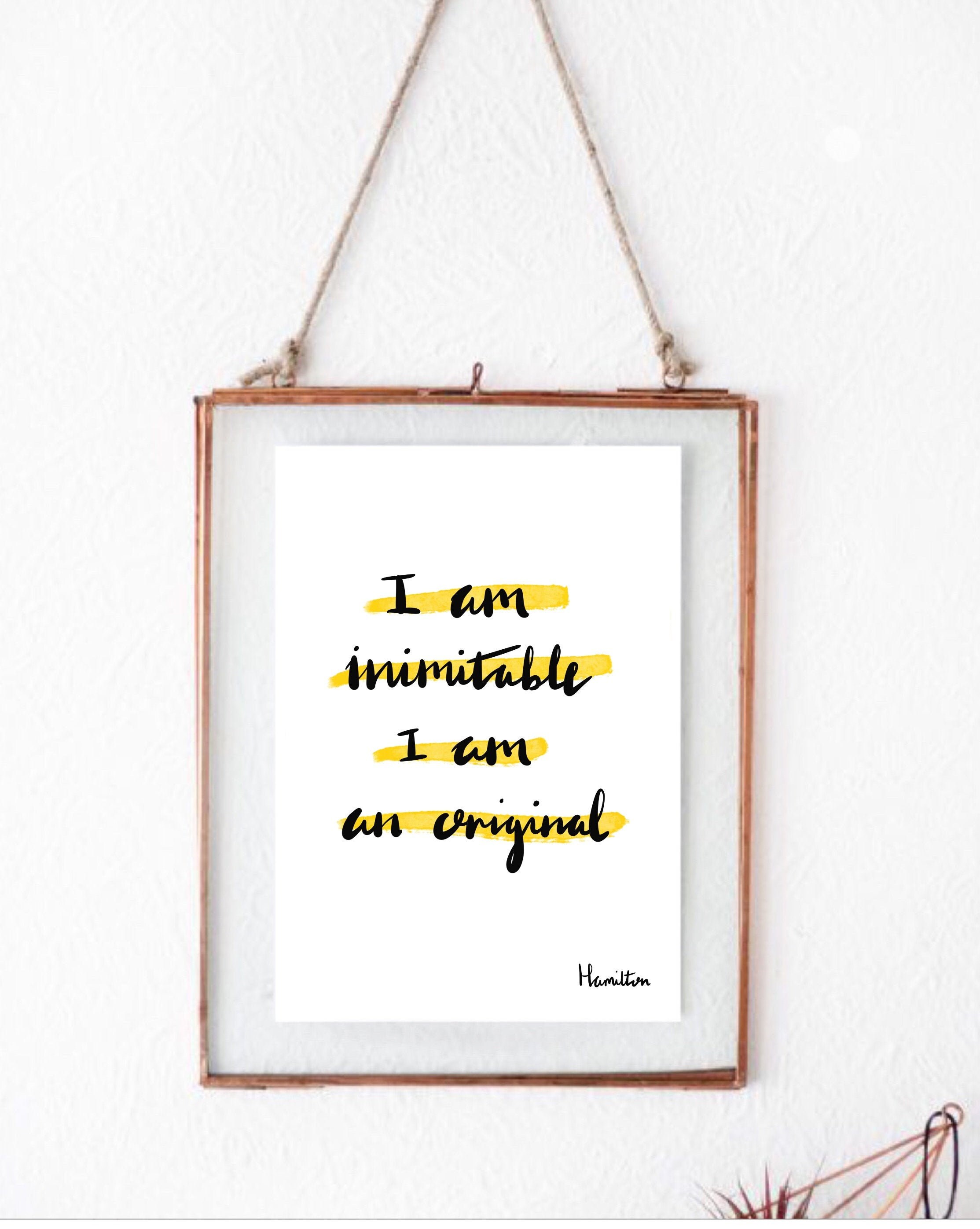 Hamilton print Hamilton poster Musical theatre print | Etsy