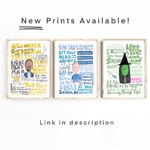 Musical Theatre Prints, Broadway Prints, Musical Quote Posters, Musical ...