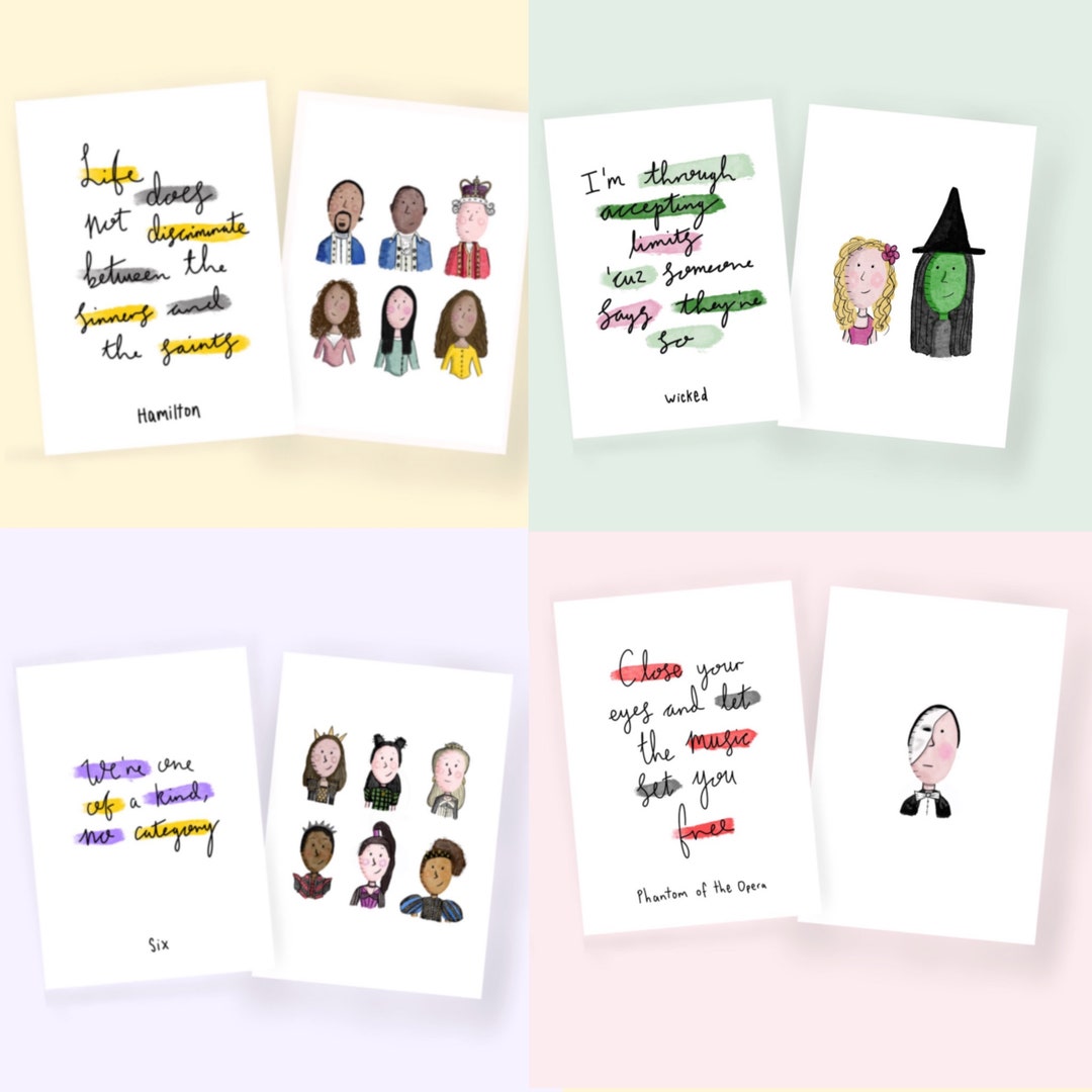 Musical Theatre Prints, Broadway Prints, Musical Quote Posters, Musical ...