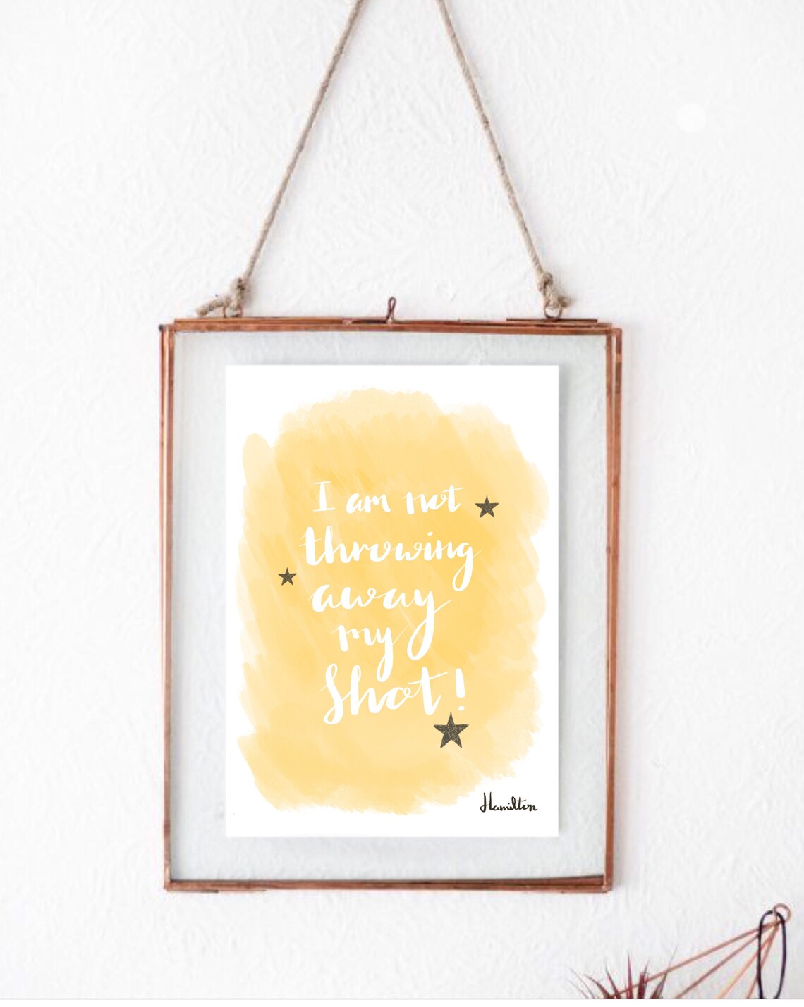 Hamilton Print Hamilton Wall Art Theatre Gift Musical | Etsy UK