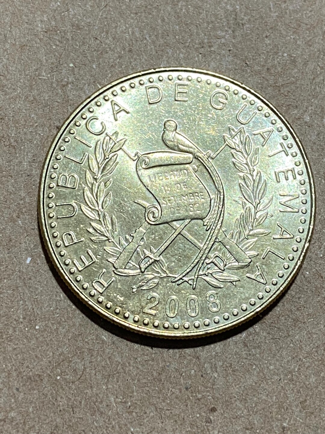 2008 Guatemala 1 Quetzal Coin - Etsy
