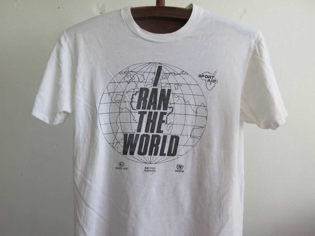 Vintage 1986 Band Aid Unicef I Ran the World Tee the Race Against Time ...