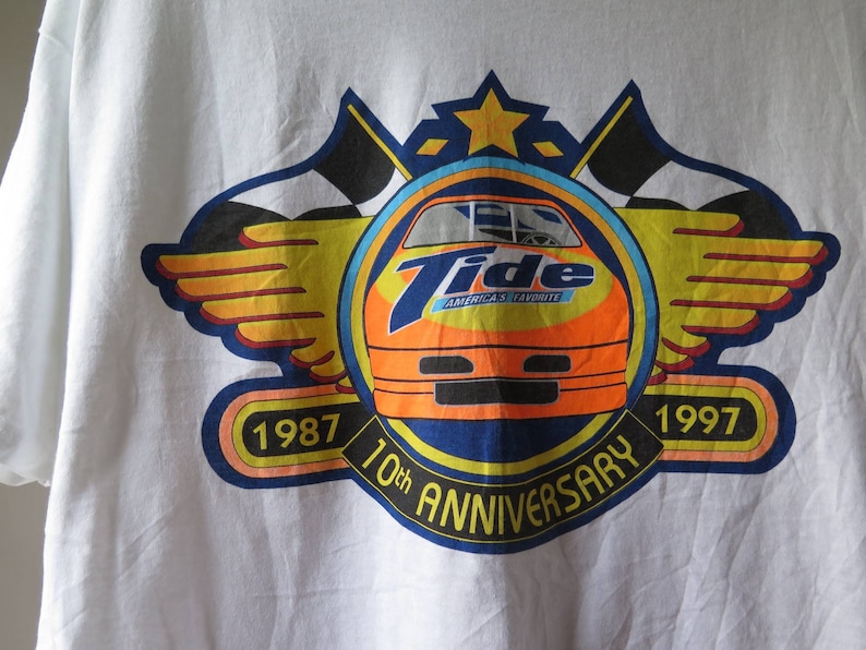 Vintage Tide Racing Tshirt 10th Anniversary Tshirt 81-97 Rare Racing ...