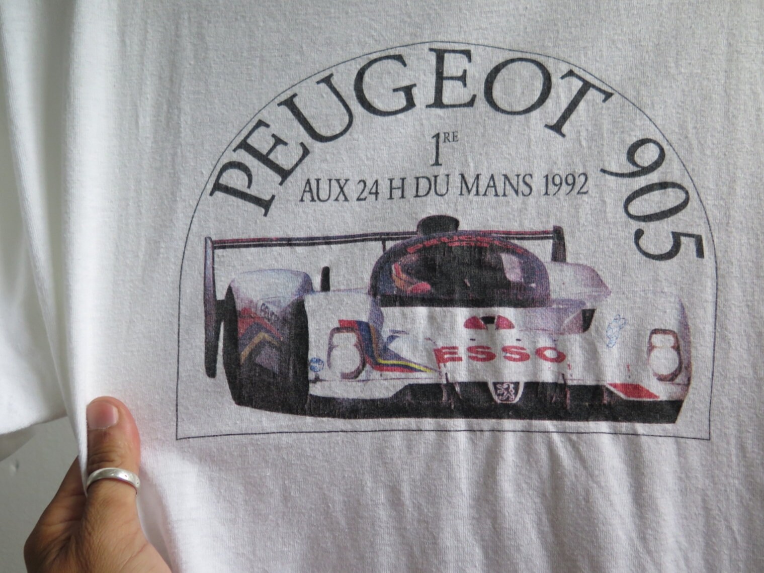 Vintage Peugeot 905 T Shirt 1992 Racing Car Peugeot Racing T Shirt Rare ...