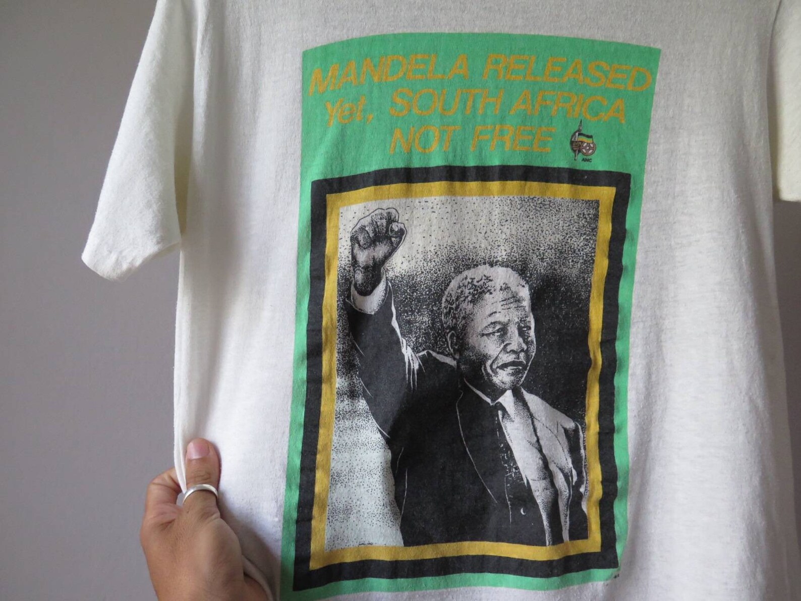 Vintage Nelson Mandela T Shirt Mandela Released Yet, South Africa Not ...