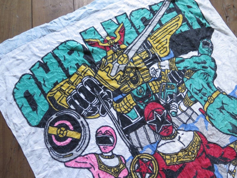 Vintage Ohranger Cotton Towel: 1995 Super Sentai Power Ranger Zeo - Etsy