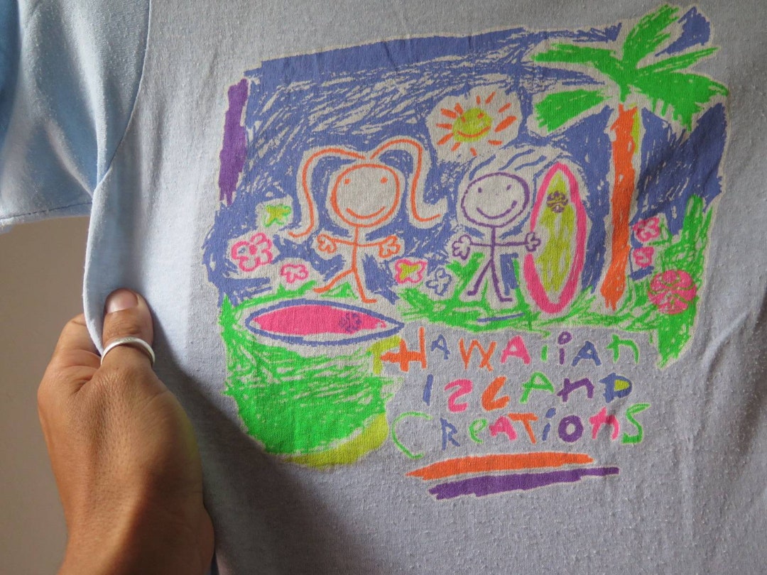 Vintage HIC Surf T-shirt: 80s Hawaiian Islands Creations Tee (petite ...