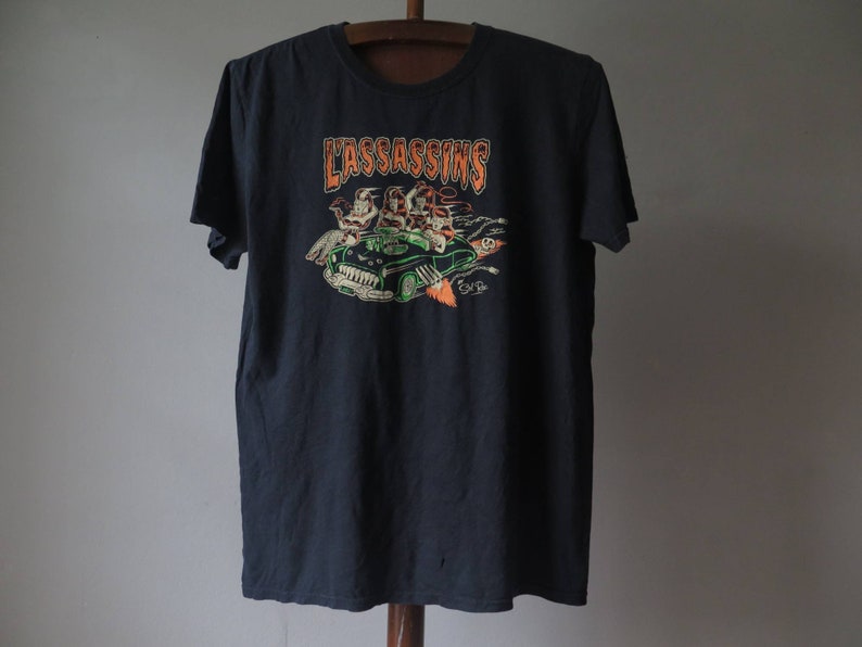 Rockabilly Tshirt L'assassins Band Tshirt Sol Rac Artist - Etsy UK