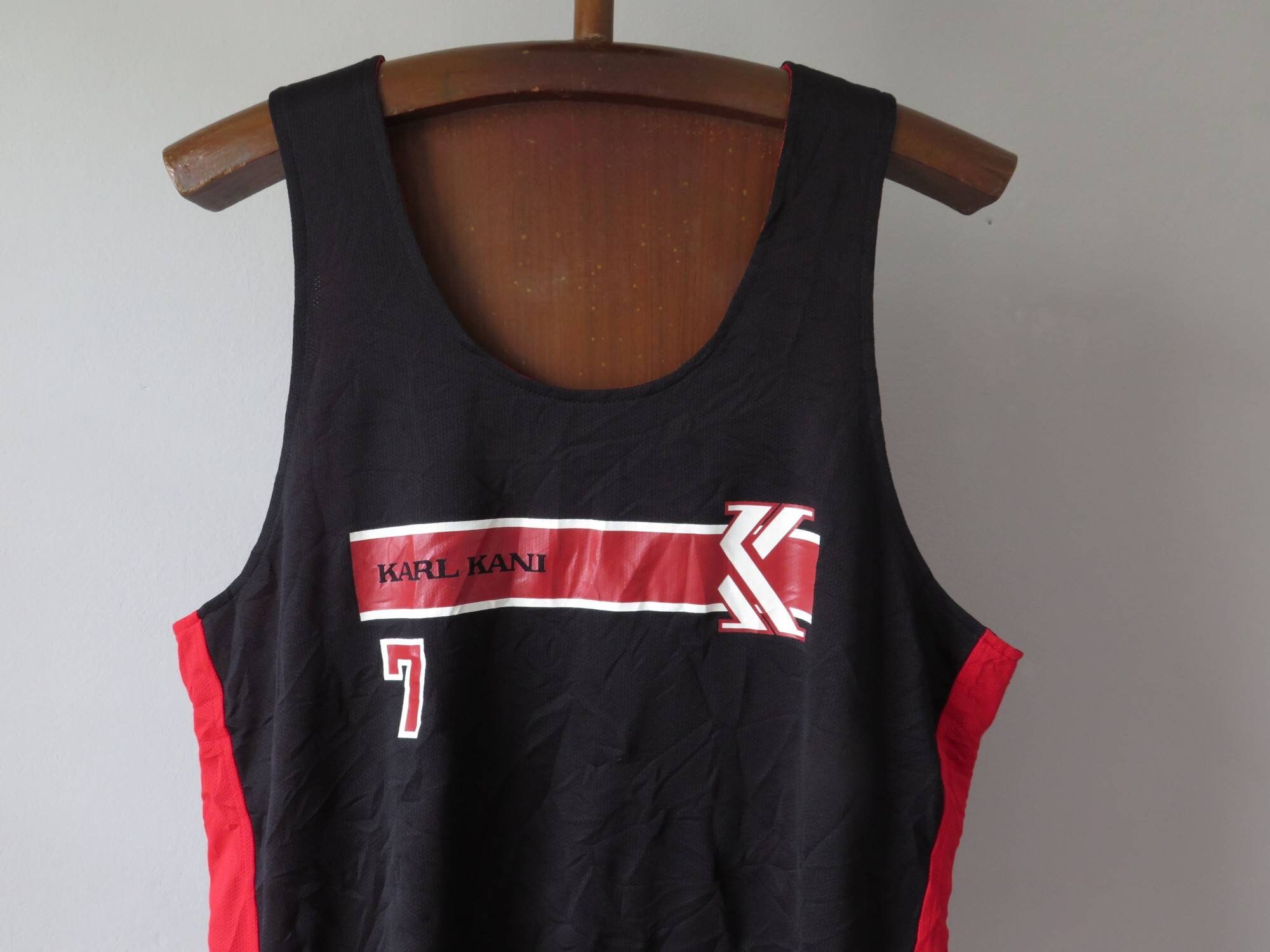 Karl Kani Tank Top Karl Kani Basketball Tank Top Red Black 2 Way Hiphop ...