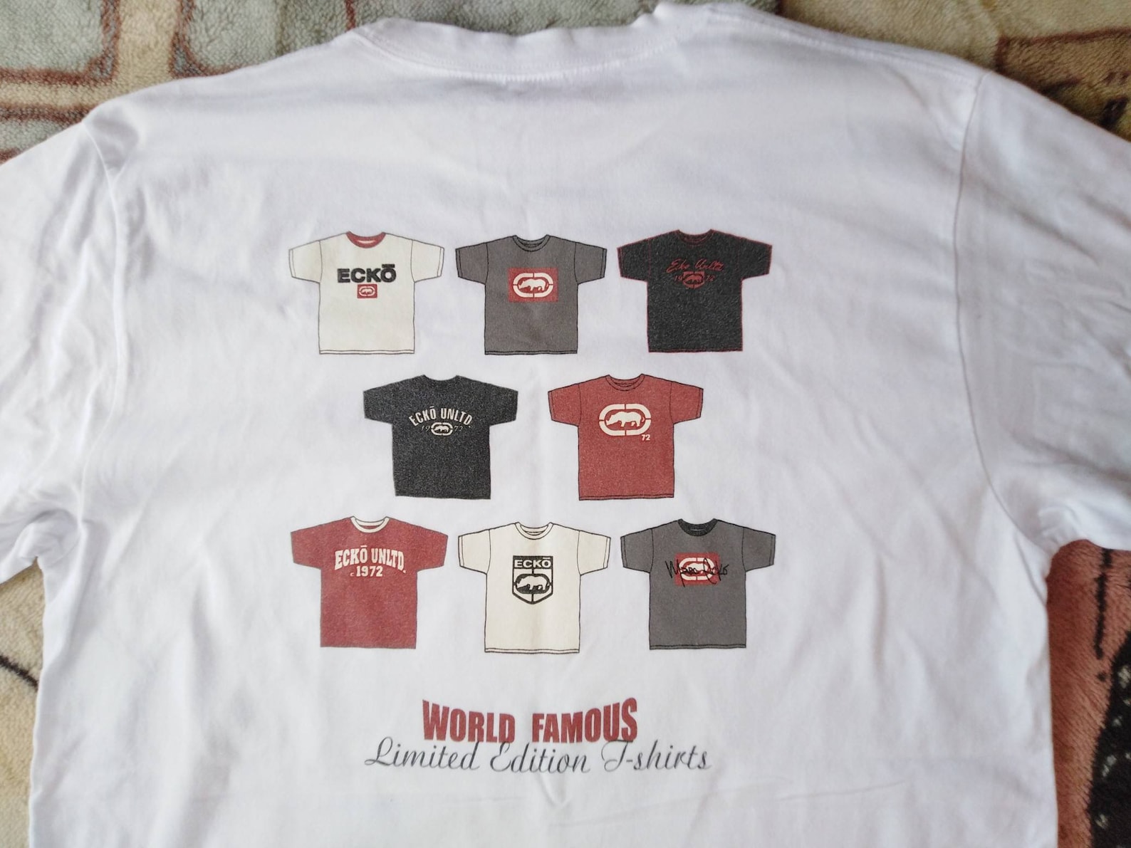 Vintage Ecko Unltd Tshirt Limited Edition Tshirt Ecko White Tshirt ...