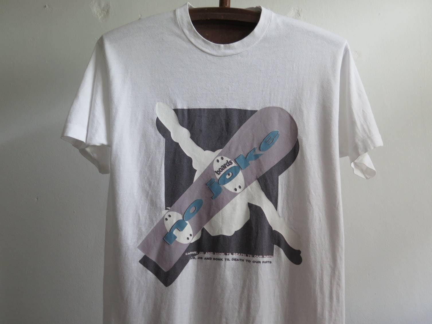Vintage No Joke T Shirt 90s No Joke Clothing 90s Snowboard - Etsy