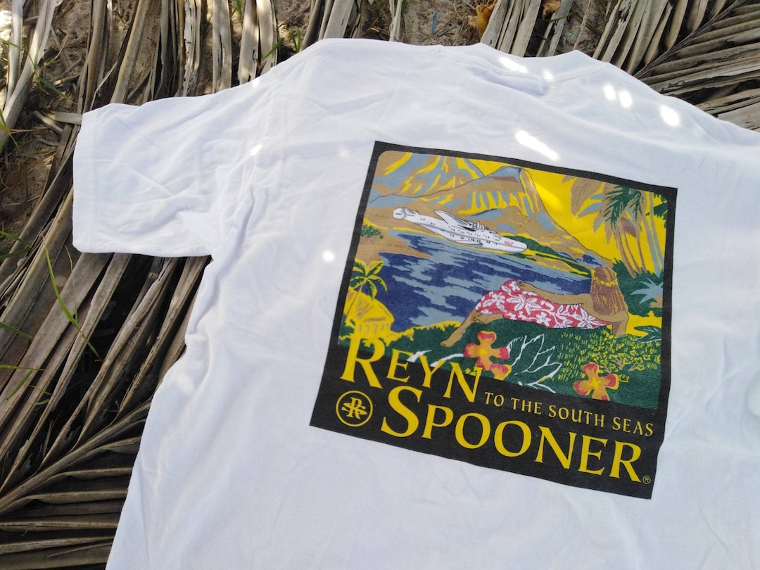 Vintage Reyn Spooner Hawaii T-shirt: Surfboard Aloha Beach Wear - Etsy