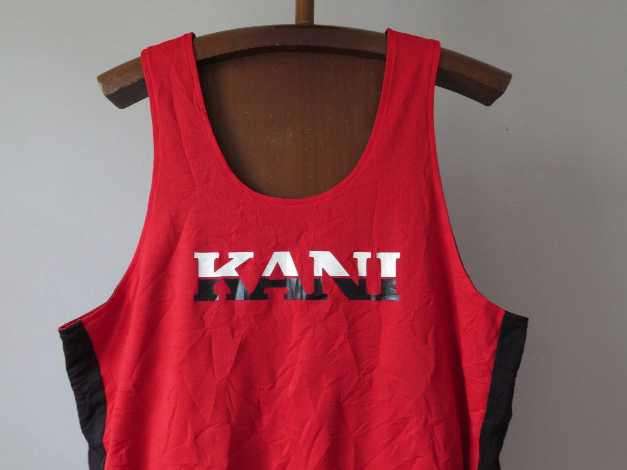 Karl Kani Tank Top Karl Kani Basketball Tank Top Red Black 2 Way Hiphop ...
