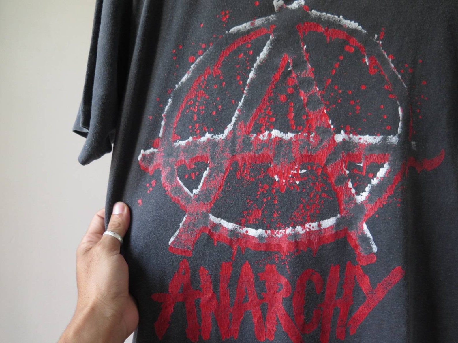 Vintage Anarchy T Shirt Anarchy Symbol T Shirt Anarchist Punk Etsy