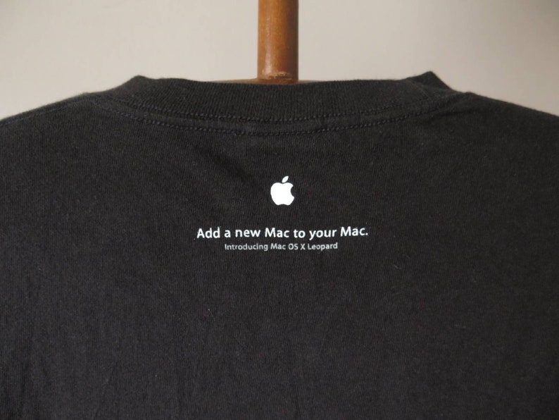 Apple Mac Computer IT Ios X Leopard Vintage Tee Technology Software ...