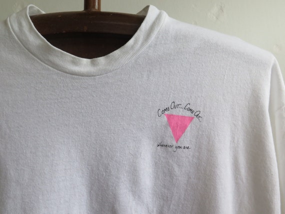 80s 90s Silence=Death project Pink triangle LGBTQ Com… - Gem