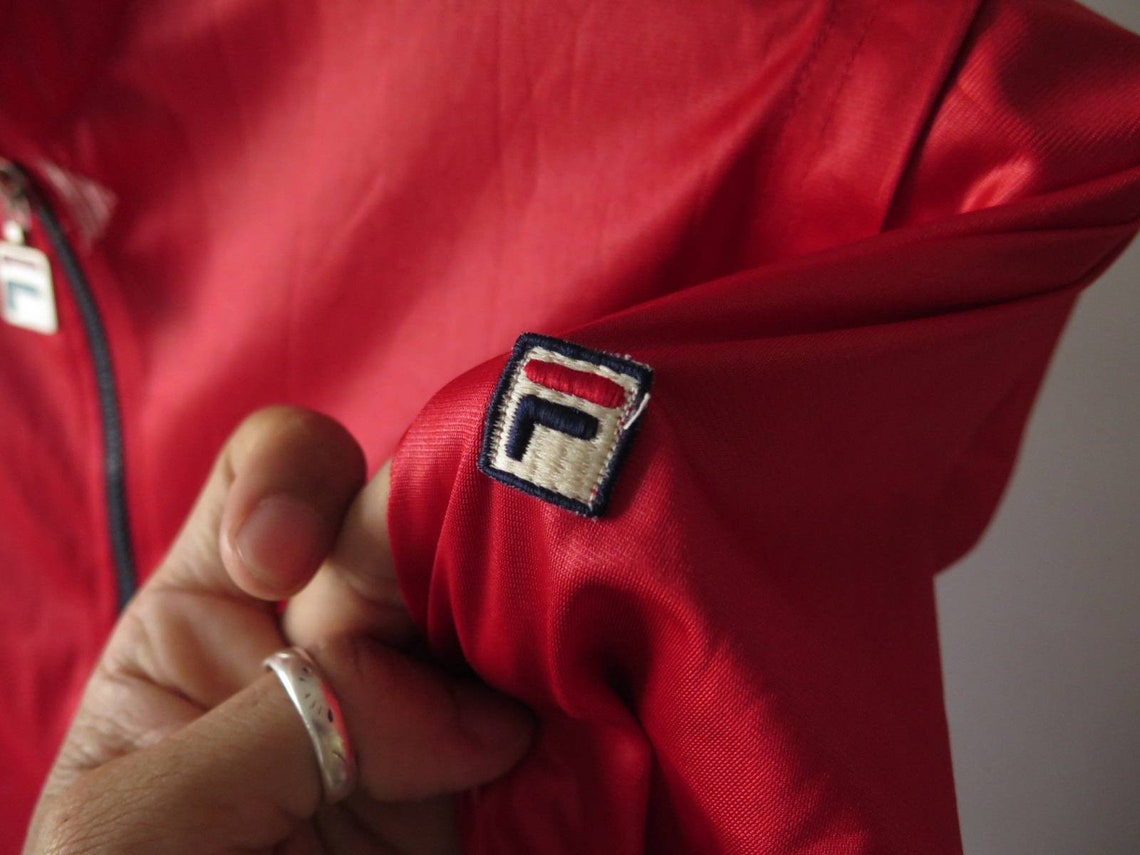 Fila Vintage Red Swimming Tracksuit 80s 90s Fila Jacket Zip - Etsy