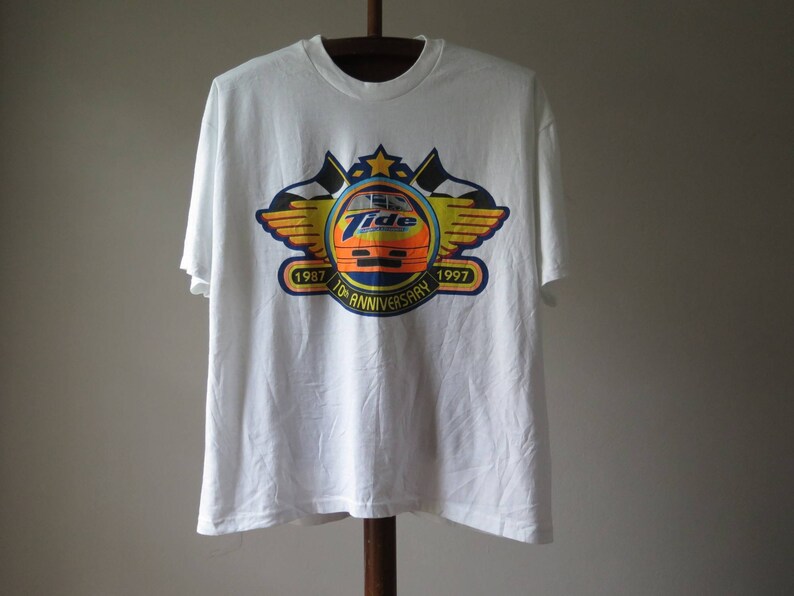 Vintage Tide Racing Tshirt 10th Anniversary Tshirt 81-97 Rare Racing ...