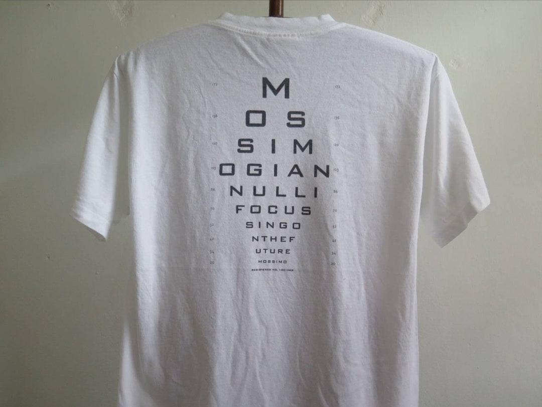 Vintage Mossimo T Shirt 90s Fashion Mossimo Eye Test Chart ...