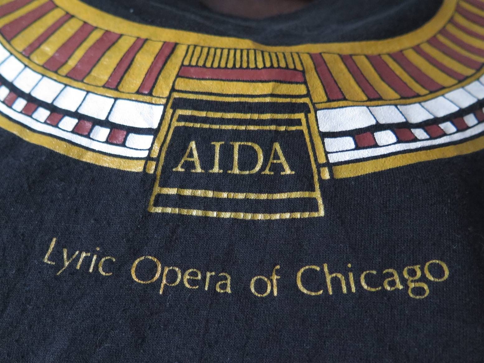 AIDA Lyric Opera of Chicago USA Vintage 80s Tee Egyptian Stage - Etsy
