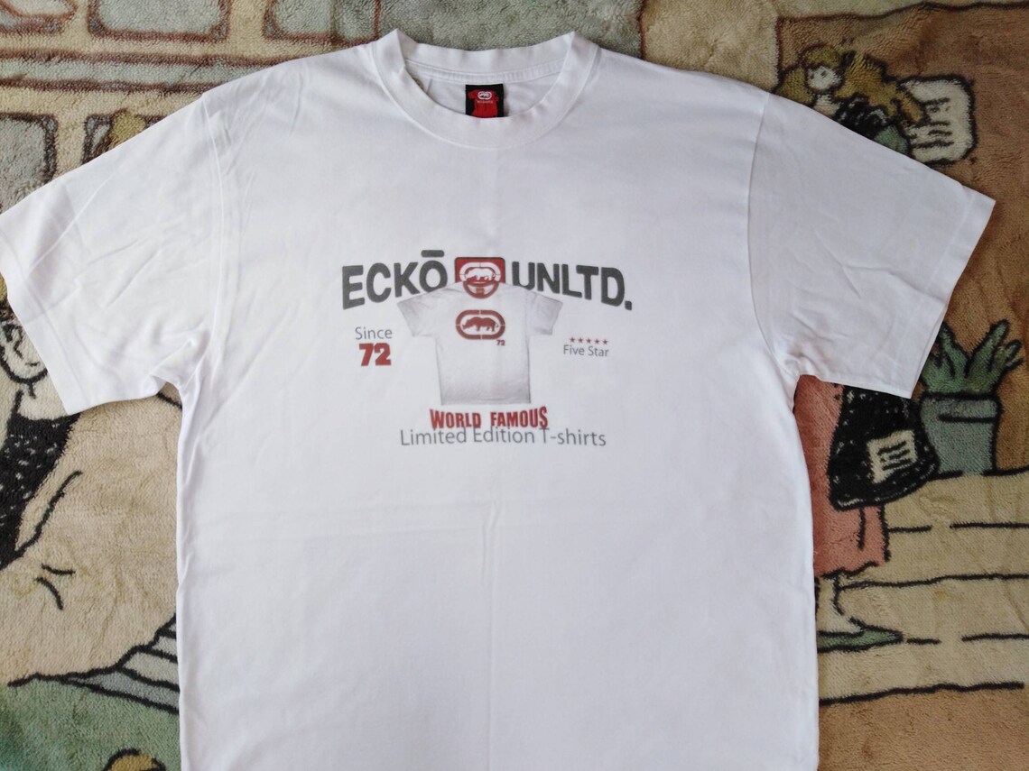 Vintage ecko unltd tshirt limited edition tshirt ecko white | Etsy