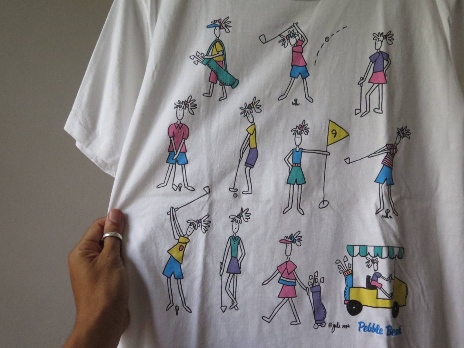 Vintage Golf T Shirt Golf Cartoon Juli Orignal Designs 1989 - Etsy