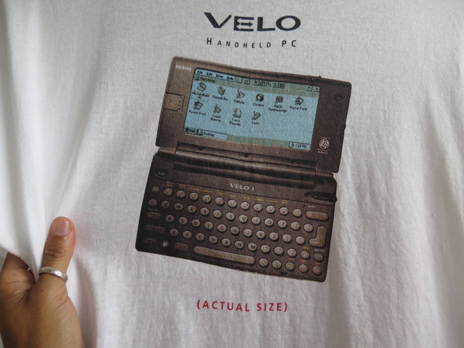 Philips Velo Handheld PC PDA 1997 Vintage Tee Digital Device Tech ...