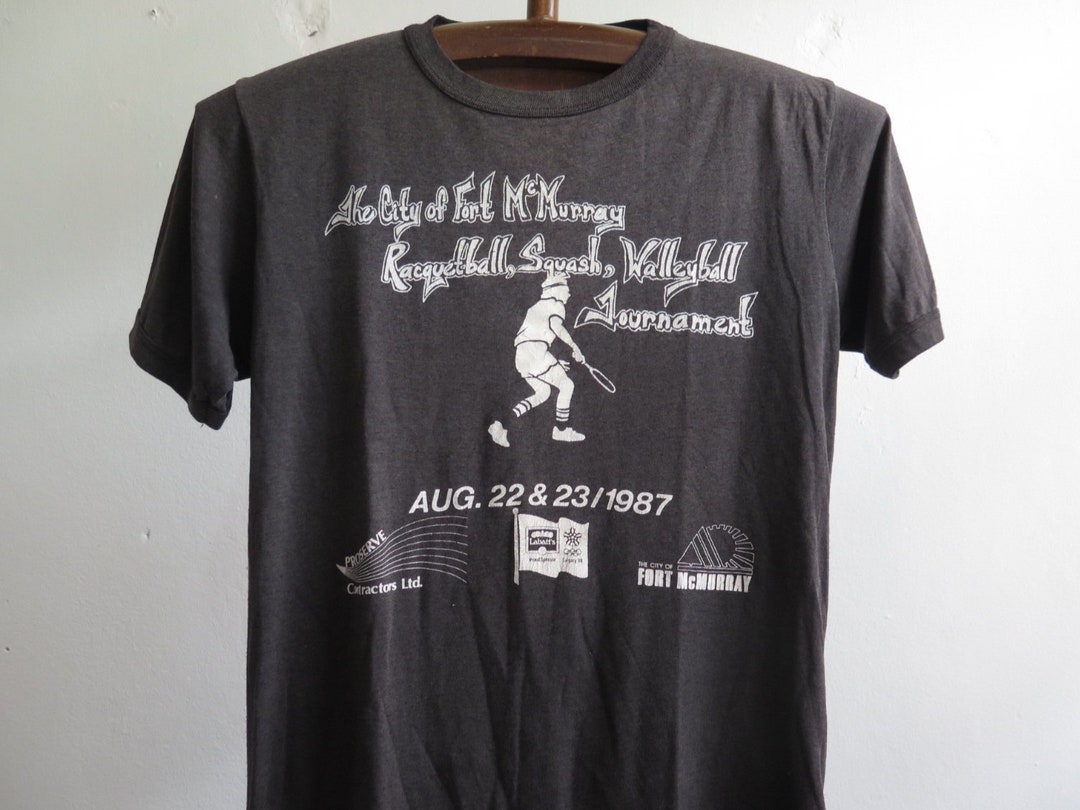 Vintage Racquetball T Shirt 80s Racquetball Squash Sport Tournament T ...