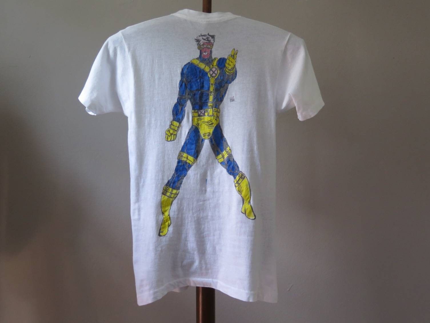 Vintage Cyclops T Shirt 80s 90s Cyclops Hand Paint Tee - Etsy