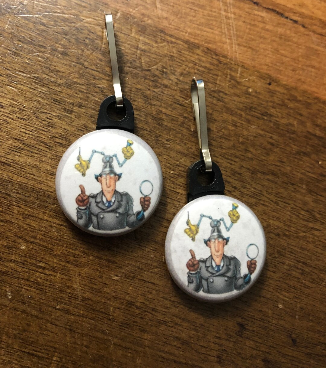Inspector Gadget Zipper-pull, Zipper-pull, Inspector Gadget, Zipper ...