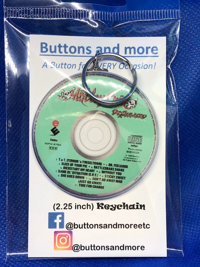 Motley Crue Keychain, Motley Crue, Keychain, Tommy Lee, Vince Neil ...