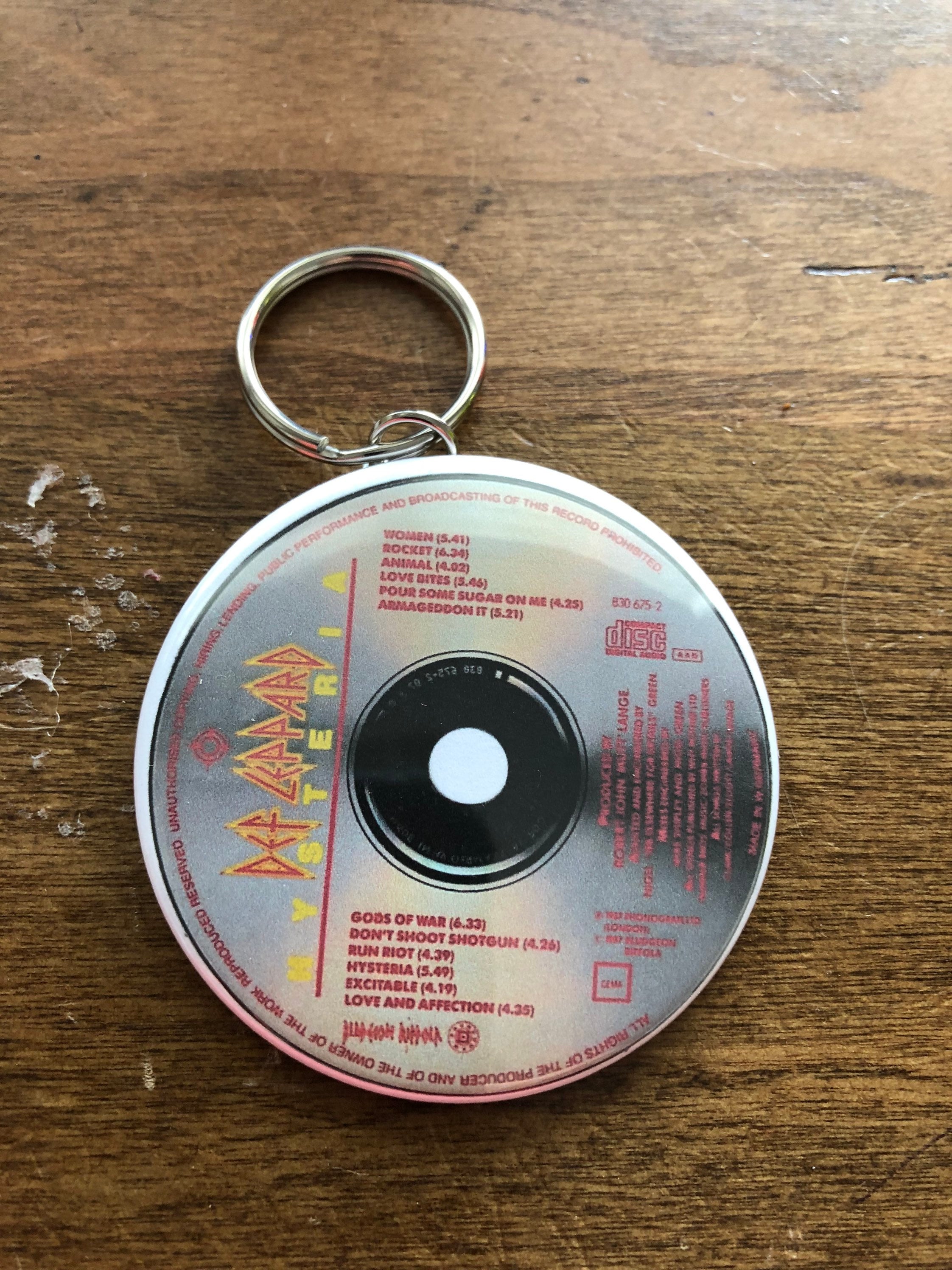 Def Leppard Keychain Def Leppard Keychain Rock Band - Etsy