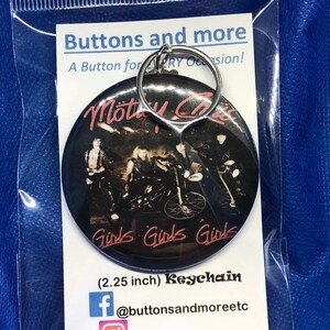 Motley Crue Keychain, Motley Crue, Keychain, Tommy Lee, Vince Neil ...