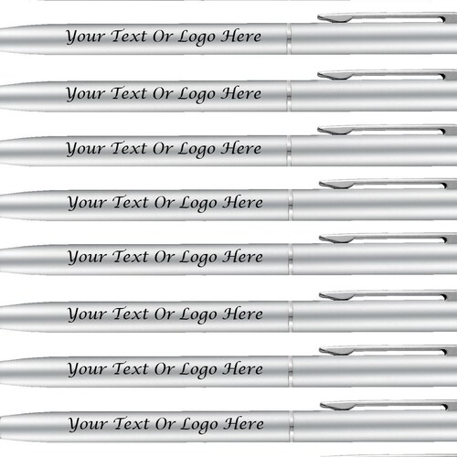 500 Promotional Pens Personalized Business Name Logo Ballpoint - Etsy