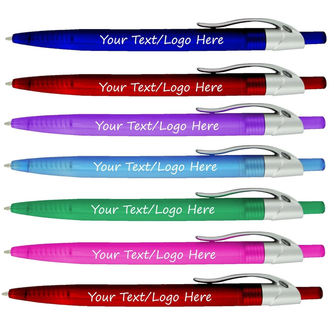 500 Personalized Ballpoint Pens Business Name Logo Pens Bulk Custom ...