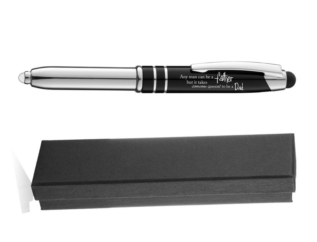 Best Dad Quote Gift Pen: Engraved Pen "any Man Can Be a Father..someone ...