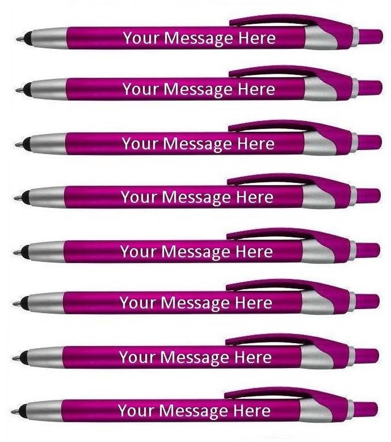 300 Promotional Pens Personalized Bulk Custom Text Order - Etsy