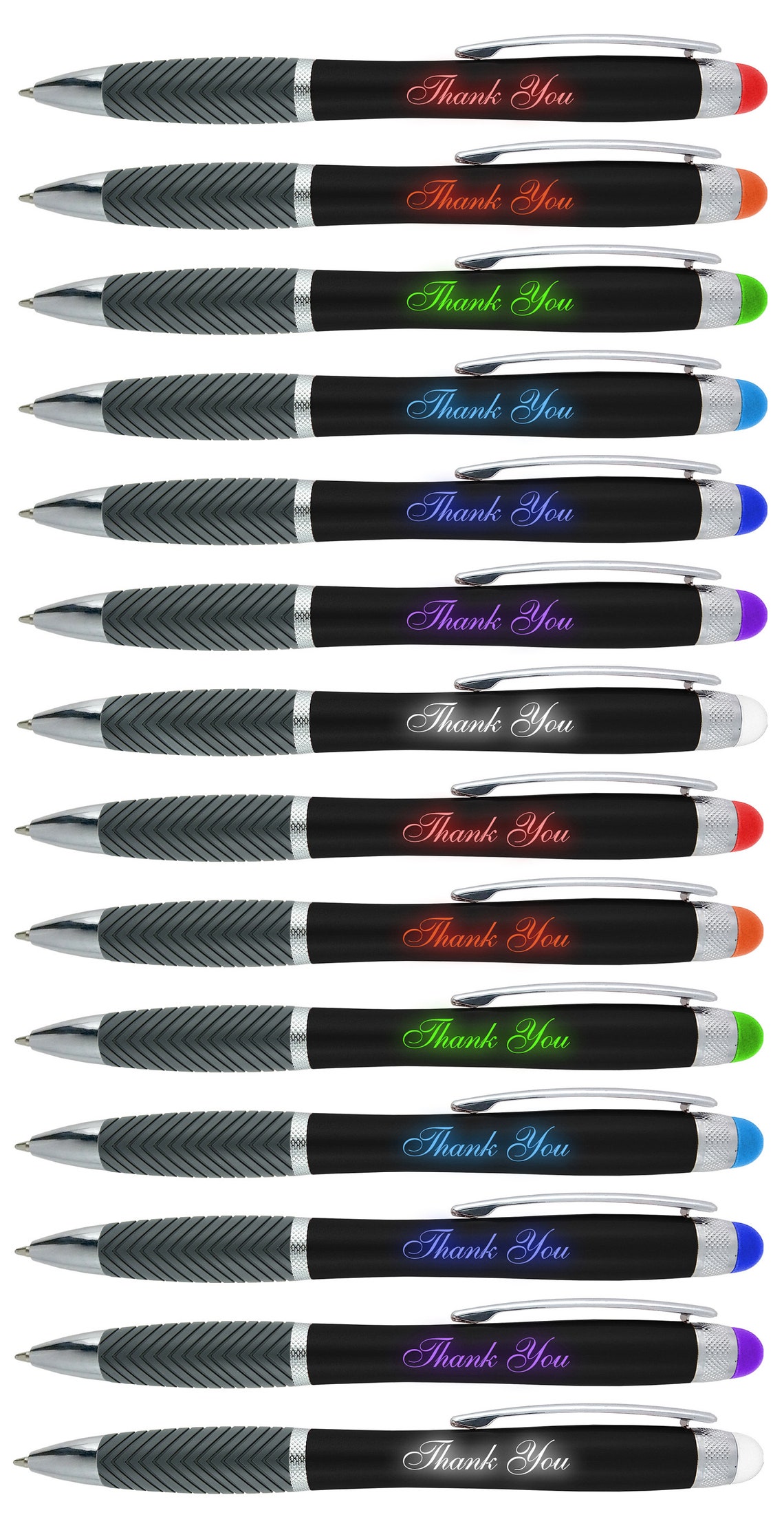 Employee Appreciation Gift "thank You" LED Light up Message + Ballpoint Pens + Stylus, Bulk ...