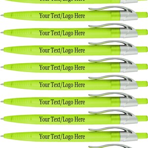 500 Personalized Ballpoint Pens Business Name Logo Pens Bulk Custom ...