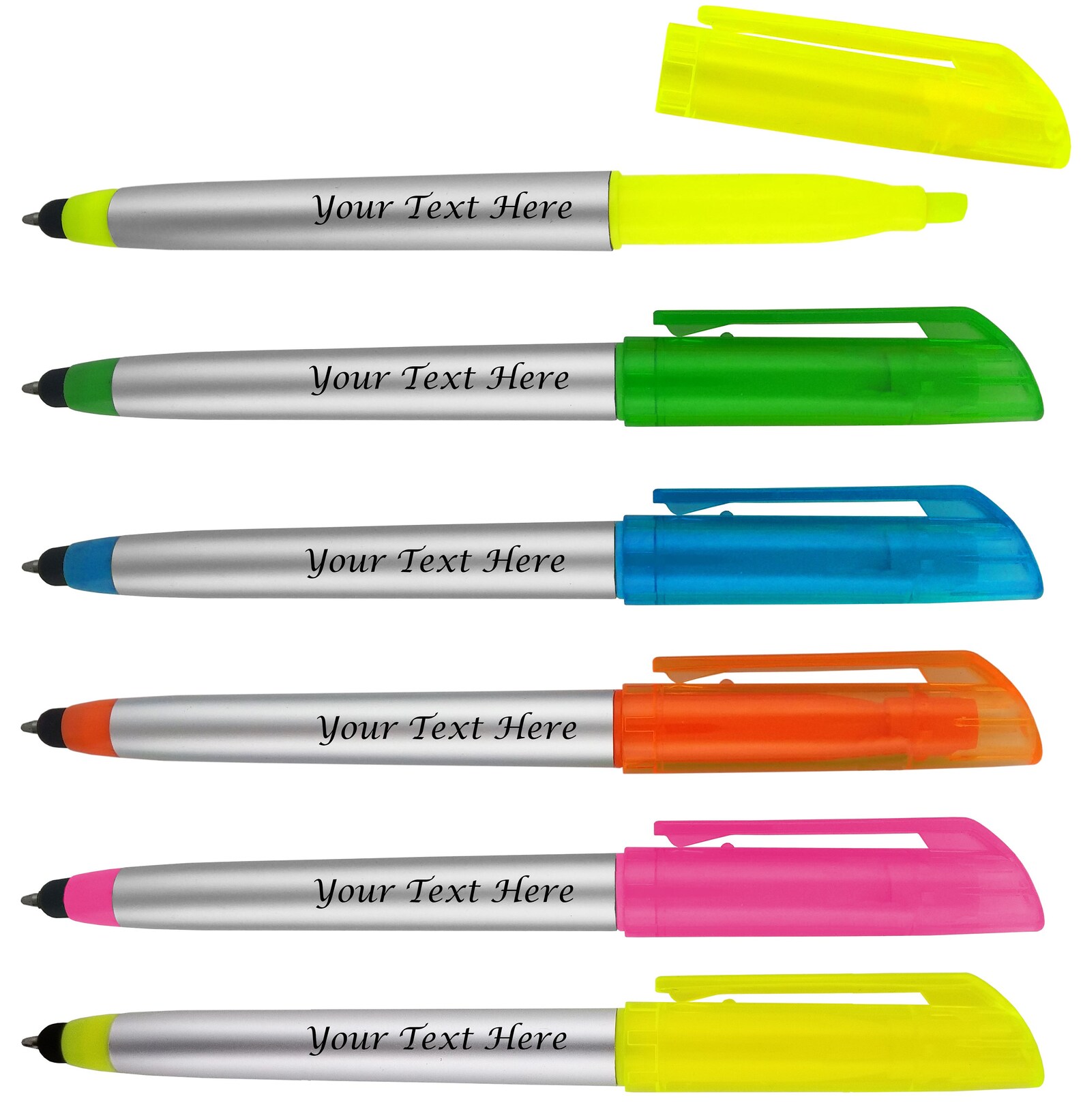 Personalized Business Pens Highlighters Stylus for Touchscreen Bulk ...